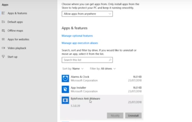 Cómo desinstalar ByteFence Anti Malware de Windows 10 - Tecnoguia