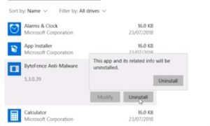 Cómo desinstalar ByteFence Anti Malware de Windows 10 - Tecnoguia