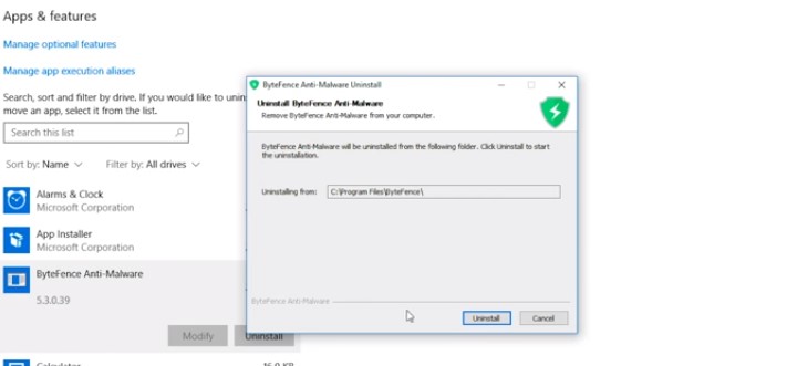 Cómo desinstalar ByteFence Anti Malware de Windows 10 - Tecnoguia