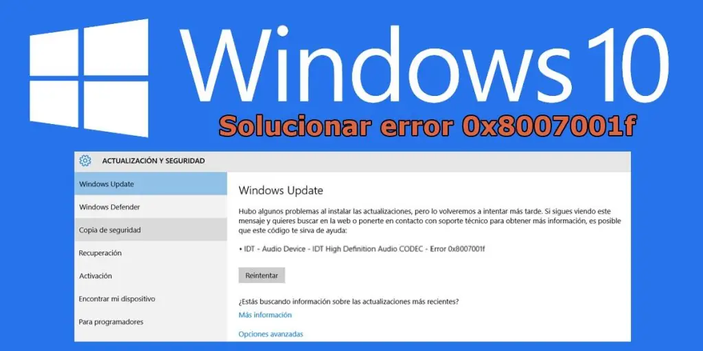 ¿Cómo arreglar el error 0x8007001F de Windows 10? - Tecnoguia