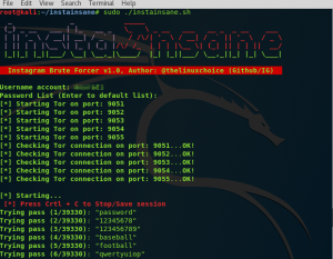Instainsane: Script para hackear Instagram con Fuerza Bruta - Tecnoguia