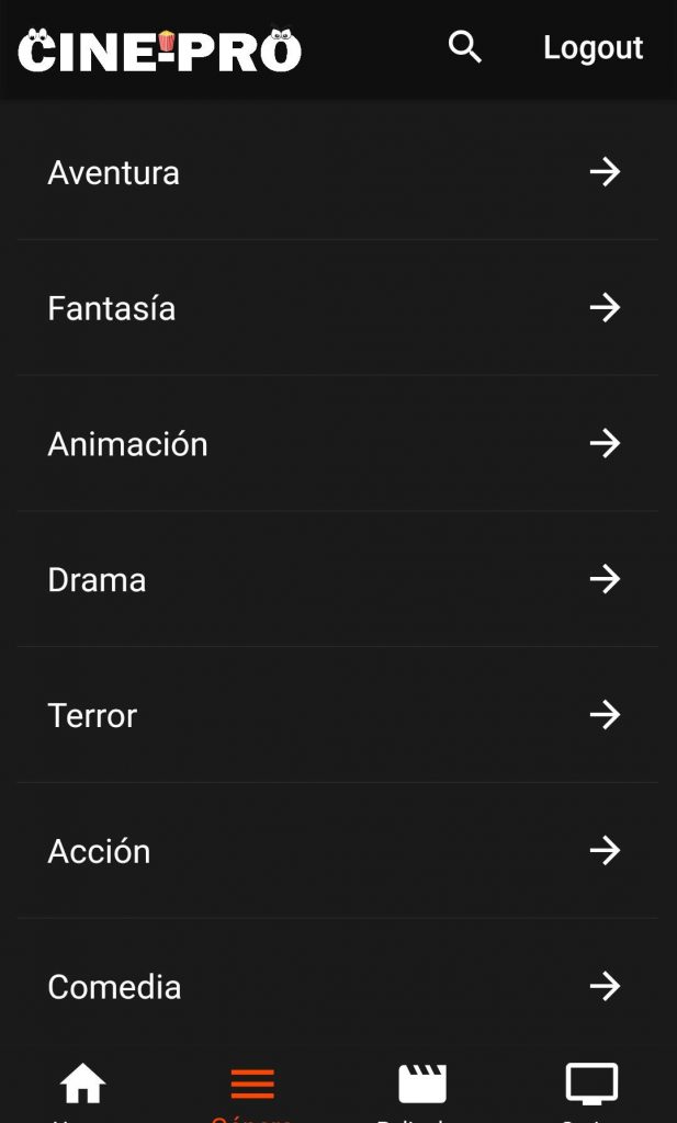 Cine PRO apk para Android y TV Box - Tecnoguia