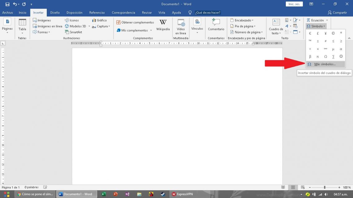 Insertar el símbolo del grado en Microsoft Word - Tecnoguia