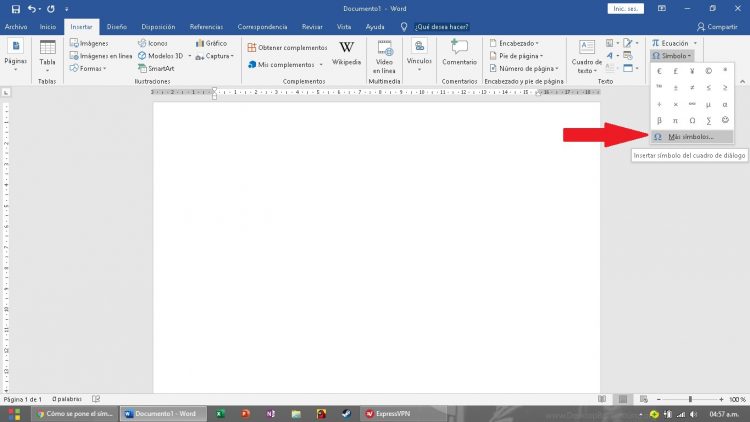 Insertar el símbolo del grado en Microsoft Word - Tecnoguia