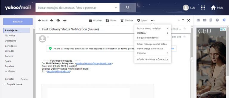 Cómo bloquear una dirección de correo electrónico - Tecnoguia Cómo bloquear una dirección de correo electrónico - Tecnoguia