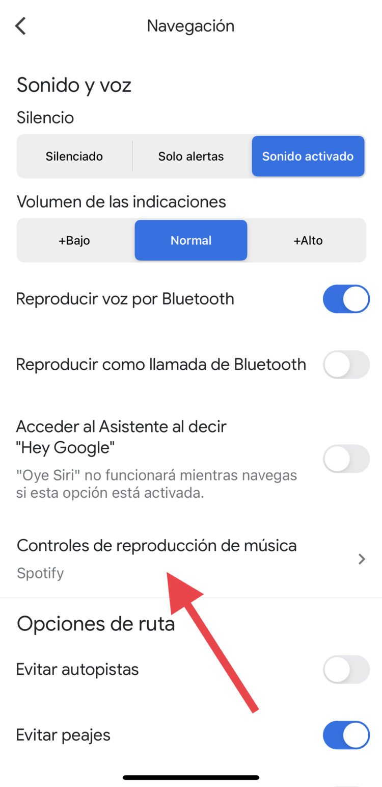 Cómo conectar Google Maps con Spotify, Apple Music o Play Music
