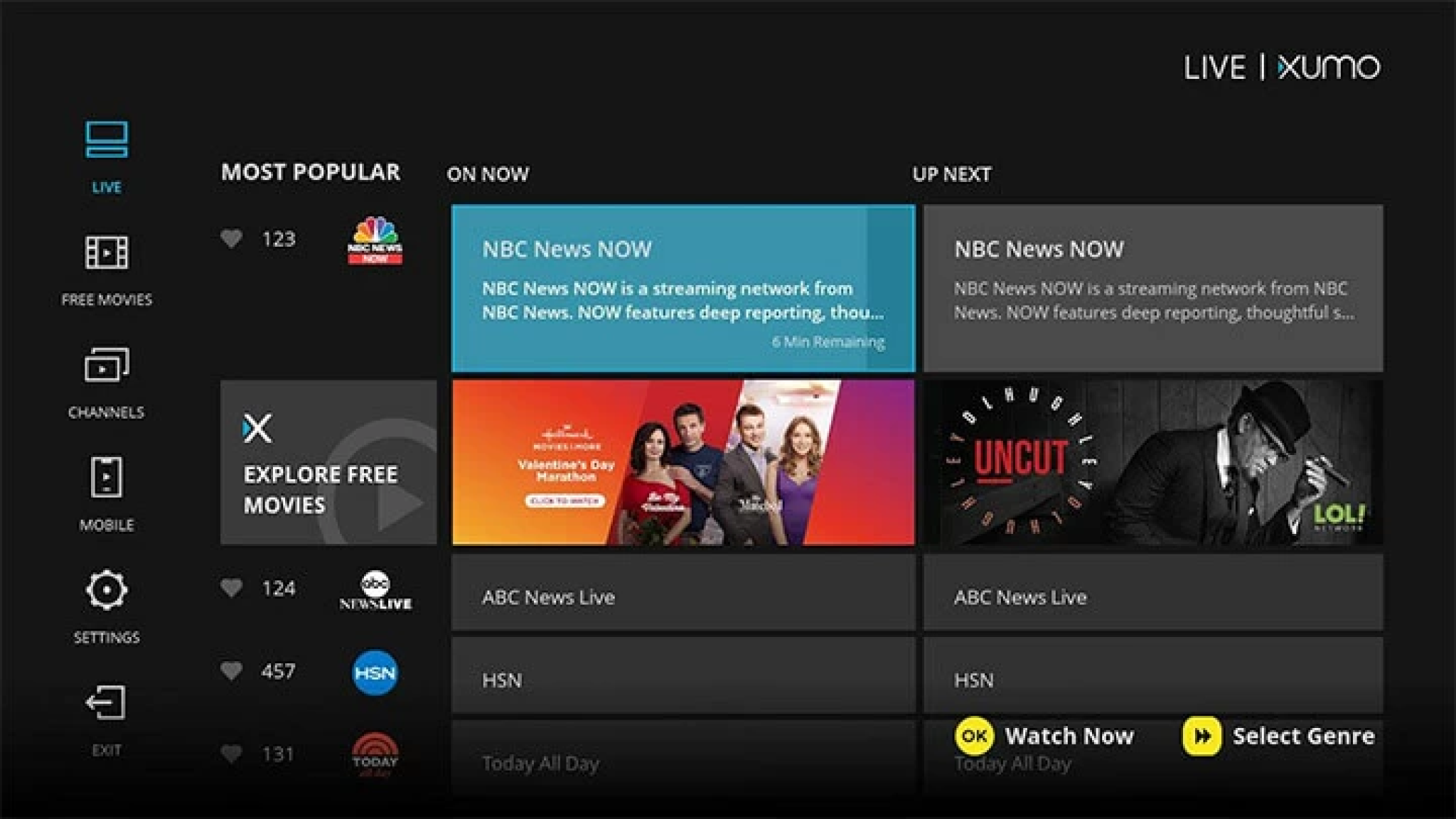 Xumo TV: cómo ver sus 250 canales gratis - Tecnoguia