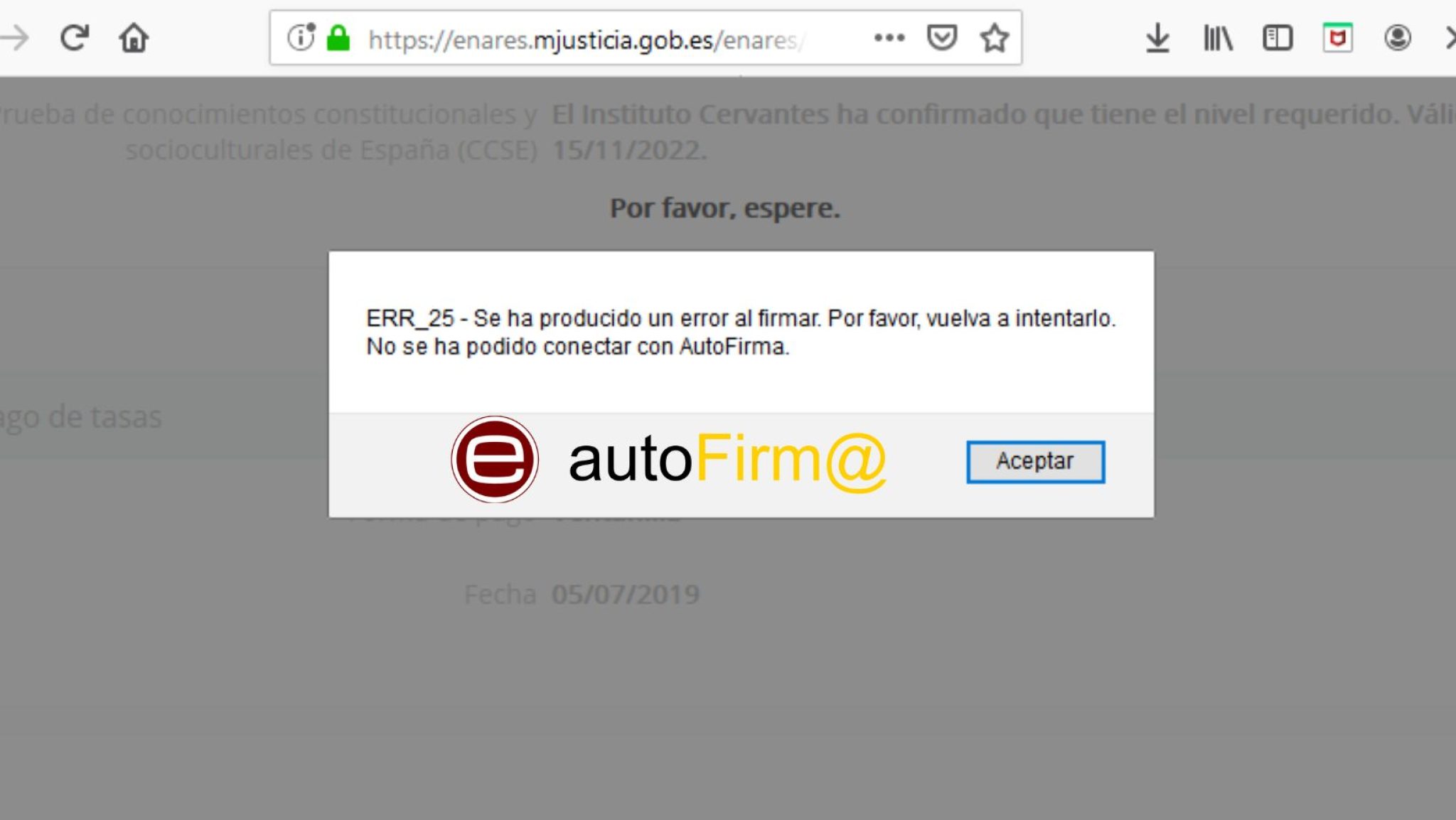 Error Autofirma ERR_25: "Se ha producido un error al firmar" ¿Cómo ...