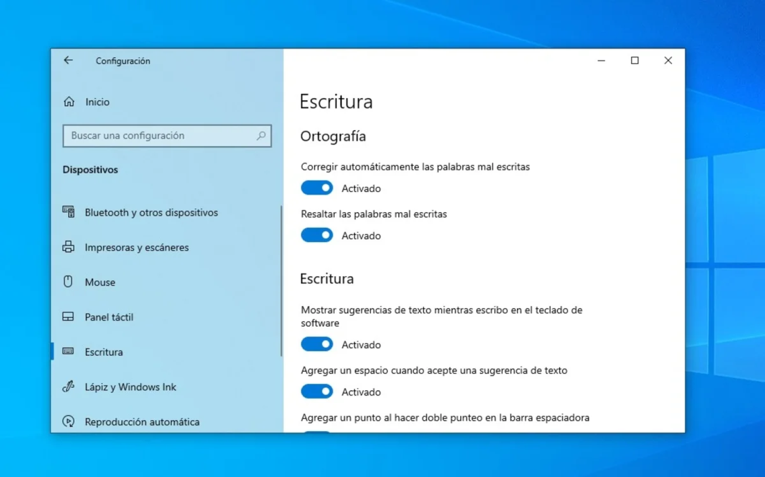Cómo activar o desactivar autocorrector en Windows 10 - Tecnoguia