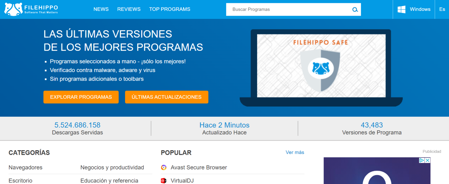 Mejores webs para descargar programas gratis 100% seguras - Tecnoguia