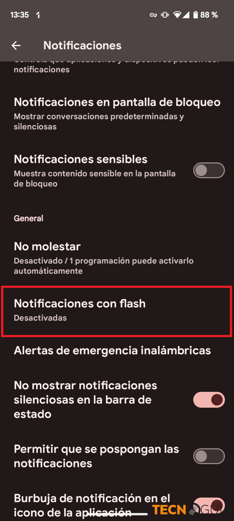 Cómo utilizar el flash de la cámara como sustituto del LED de notificaciones - Tecnoguia